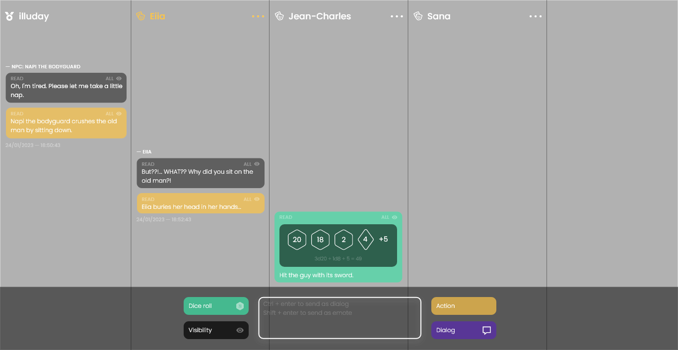 A new way to roleplay — Minimal Roleplay